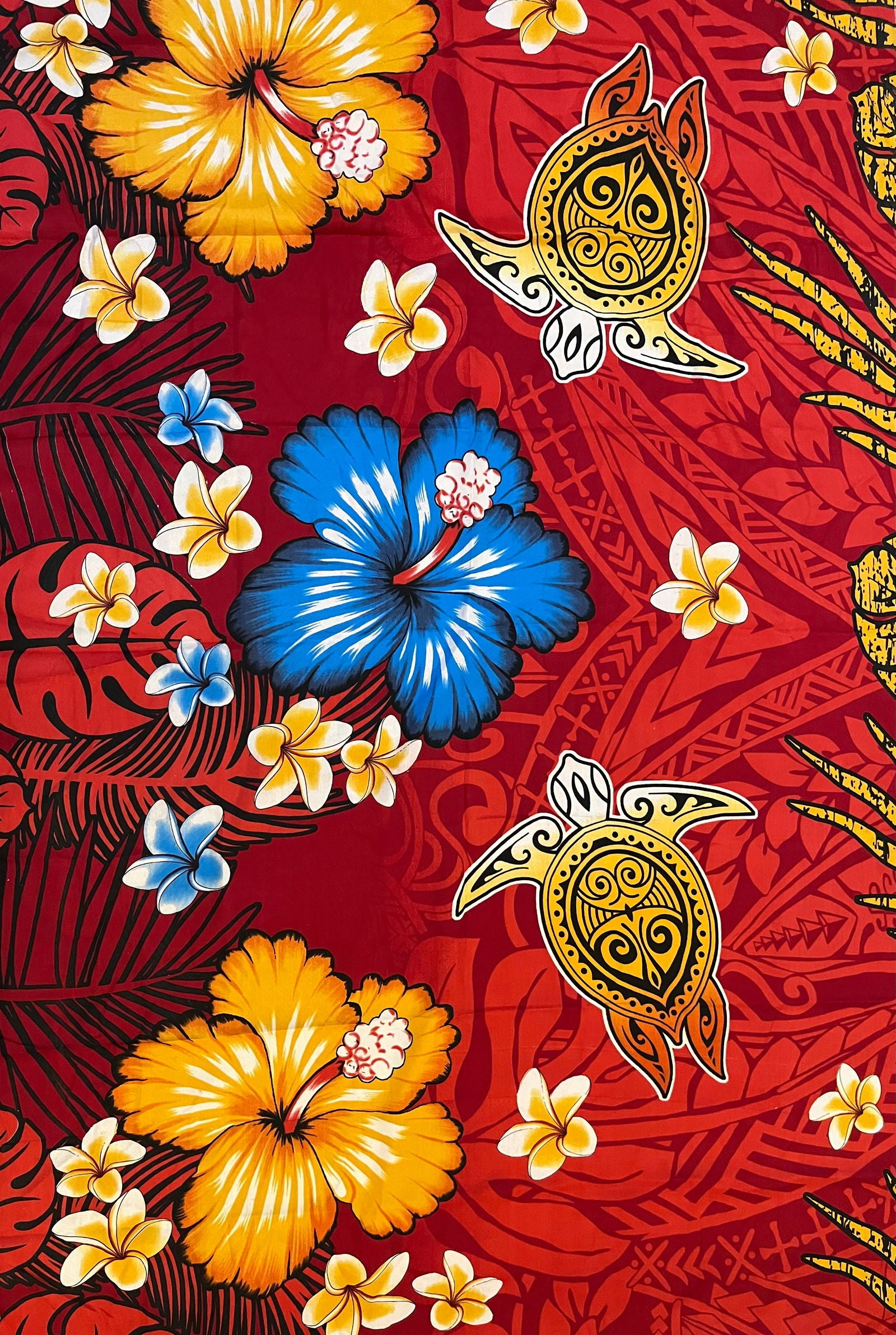 Red Ie Lavalava Women's Floral Sarong Beach Cover Up Size M – Island ...